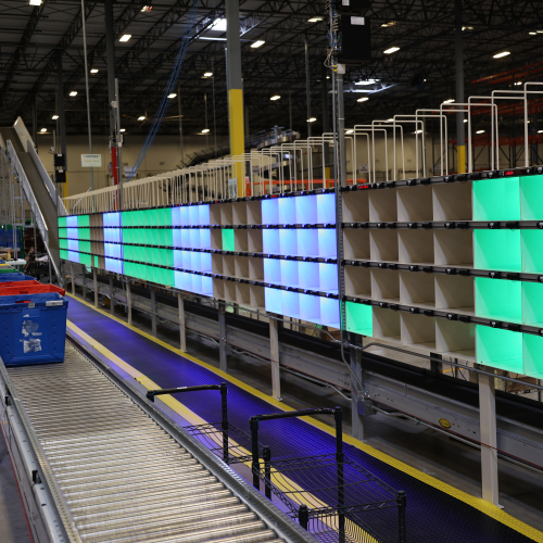 Light Directed Material Handling Guidance Automation