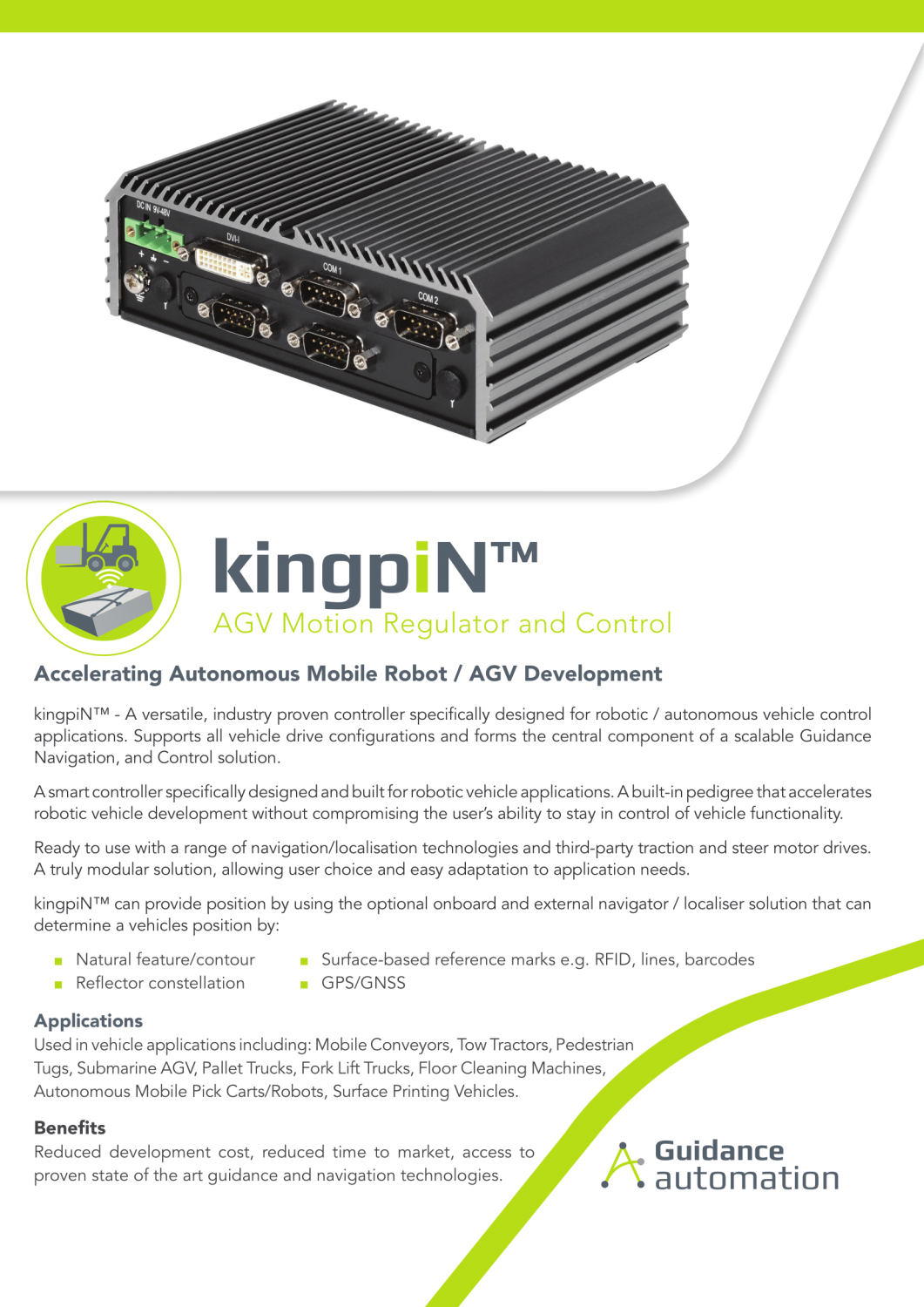 Guidance Automation Datasheets | AMRs | BEACON